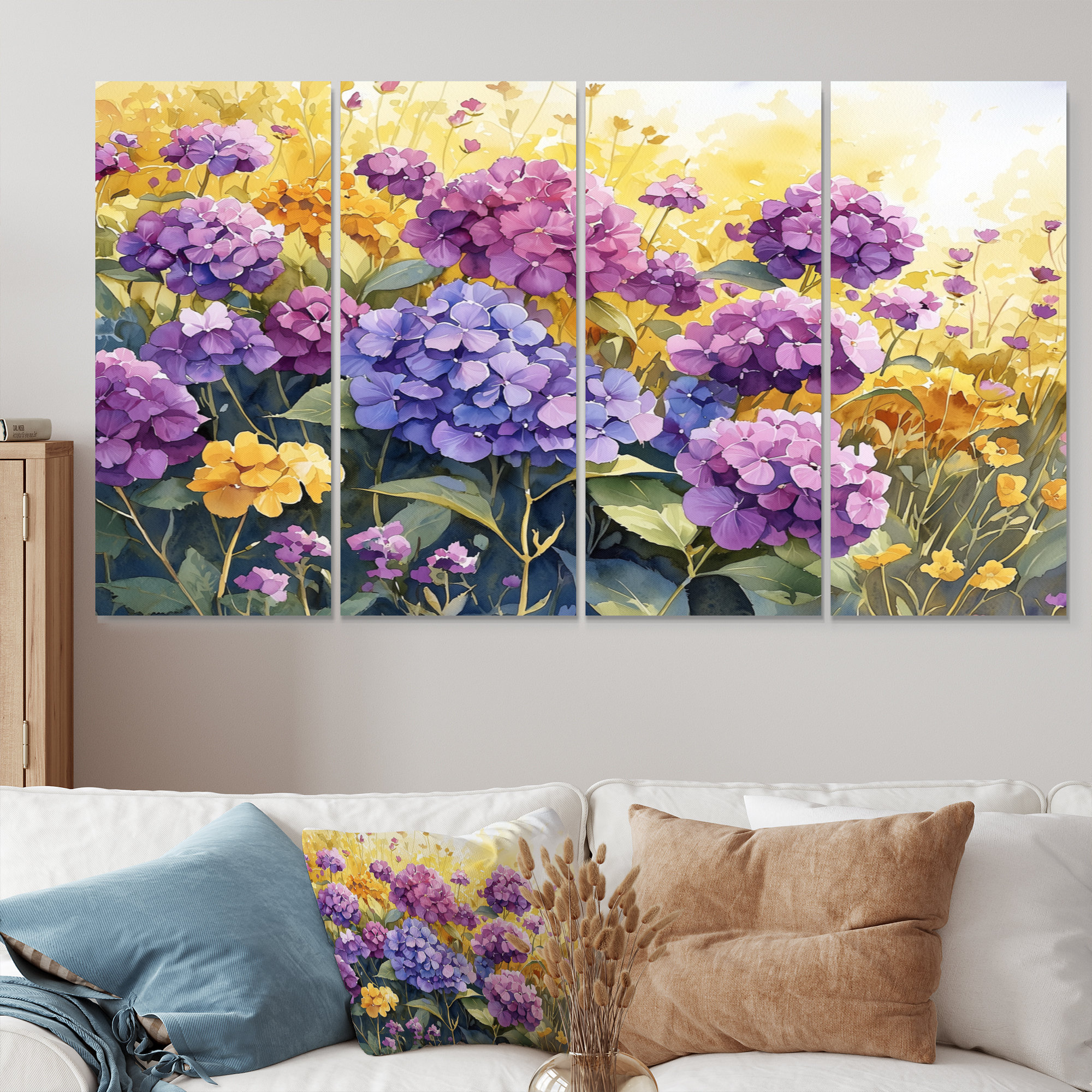 Winston Porter Summer Hydrangea Blooms In The Meadow II - Hydrangea ...