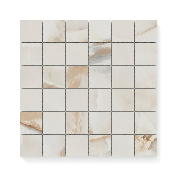 Edward Martin Astrid Porcelain Grid Mosaic Wall & Floor Tile | Wayfair