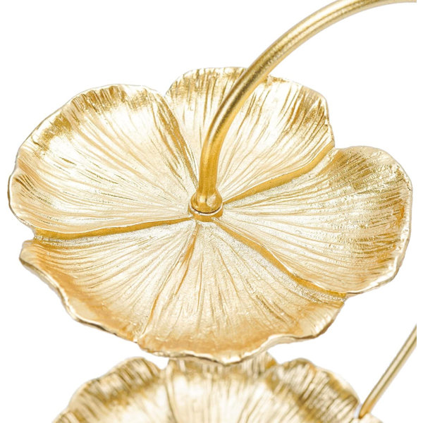 Mercer41 Double-Layer Gold Lotus Leaf Jewelry Tray | Wayfair