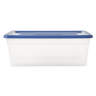 Gracious Living 1.5 Gallon Clear Plastic Storage Bin Container & Lid ...