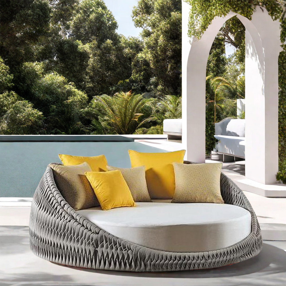 Elegant Home Furnishings.s High quality braided rope patio daybed | Wayfair