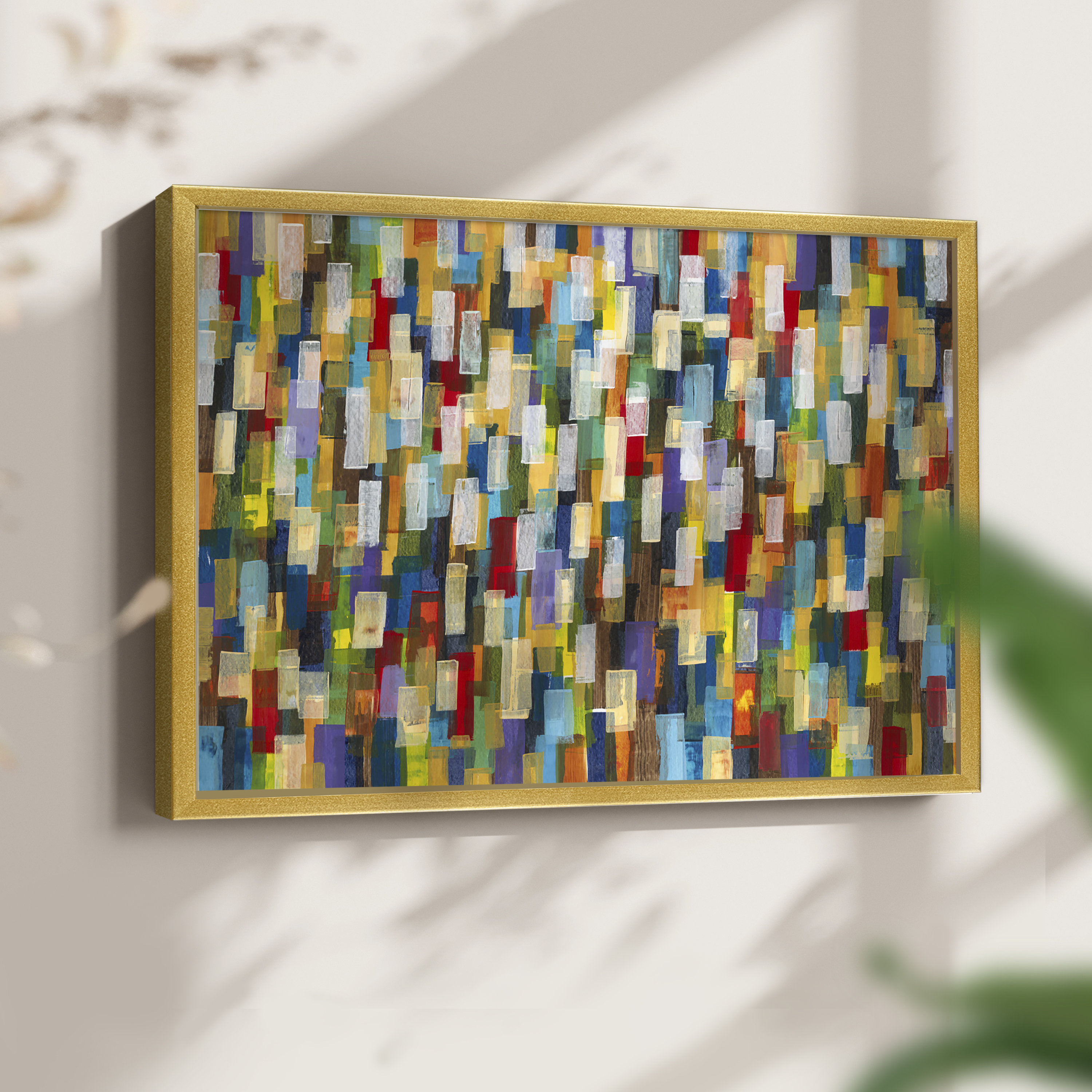 Wrought Studio™ Confetti II -Framed Print - Restickable | Wayfair