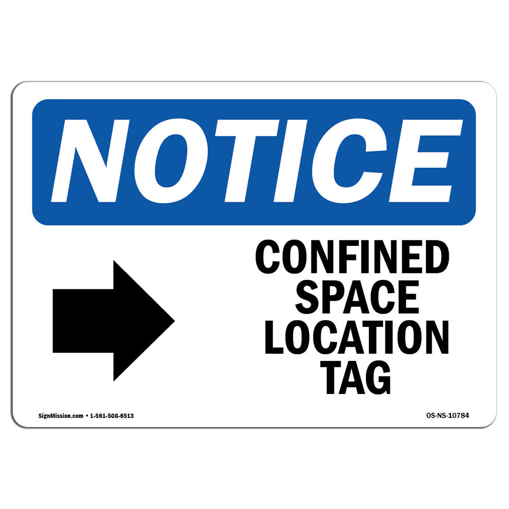 SignMission Confined Space Location Tag Sign | Wayfair