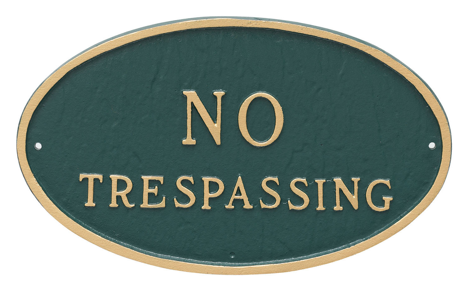 Red Barrel Studio Bodee No Trespassing Statement Garden Plaque ...