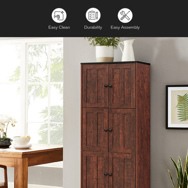 Red Barrel Studio® Linganore Freestanding Linen Cabinet & Reviews | Wayfair