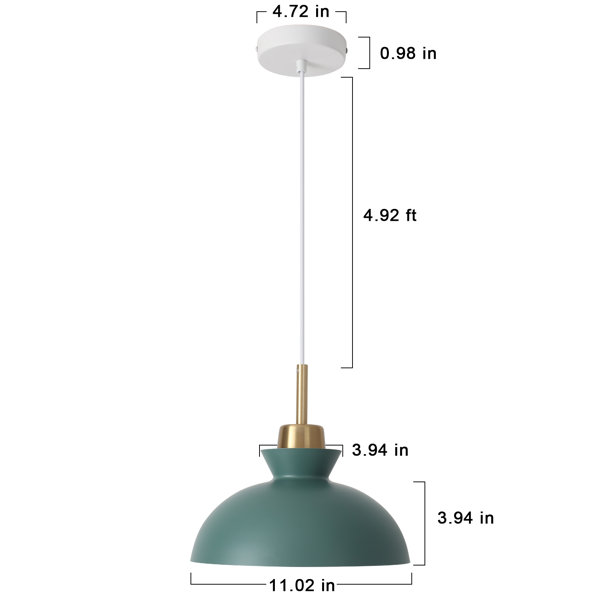 Wrought Studio™ Gibran 1 - Light Single Pendant & Reviews | Wayfair