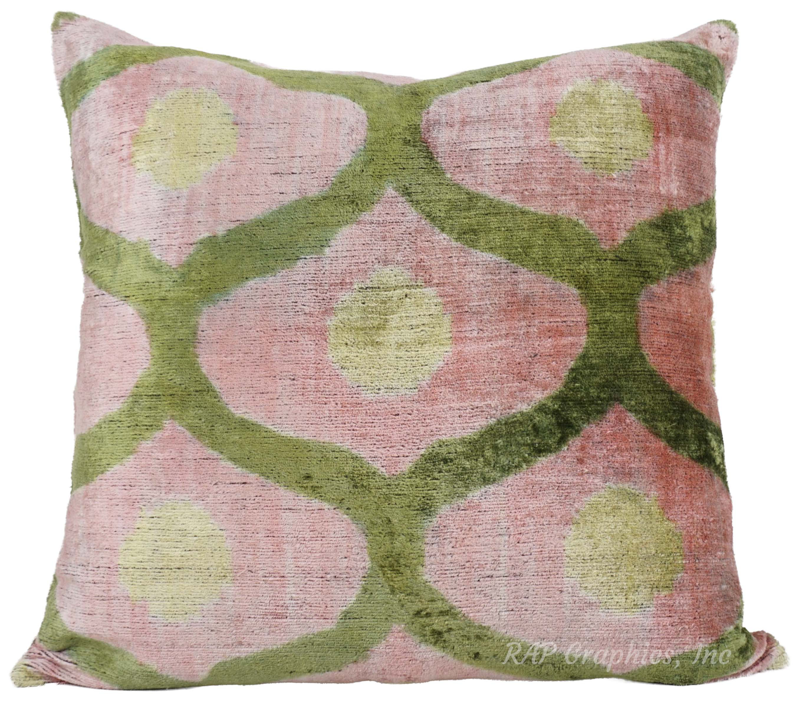 Metrohouse Designs Colston Silk Velvet Square Pillow Cover And Insert ...