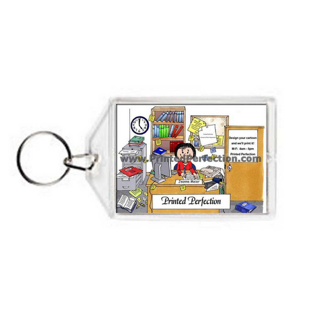 Printed Perfection Personalized Office, Messy - Female Acrylic Key ...