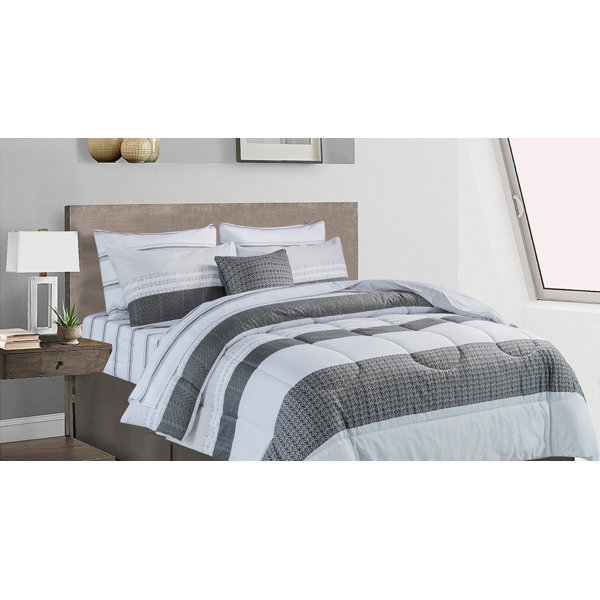 Maison Condelle Nantucket Percale Striped Comforter Set & Reviews | Wayfair