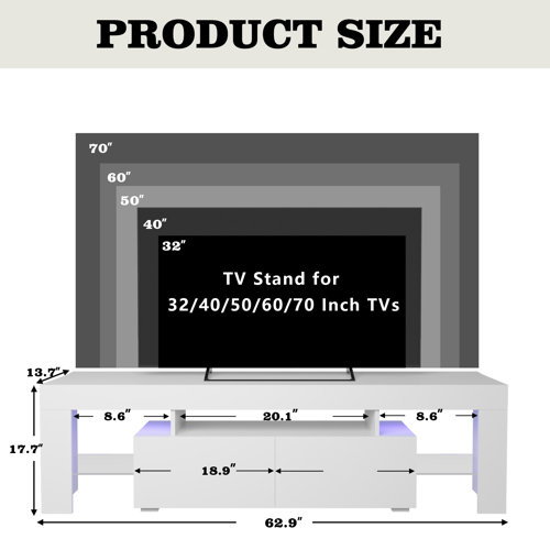 Orren Ellis Manjesh 63'' Media Console & Reviews | Wayfair