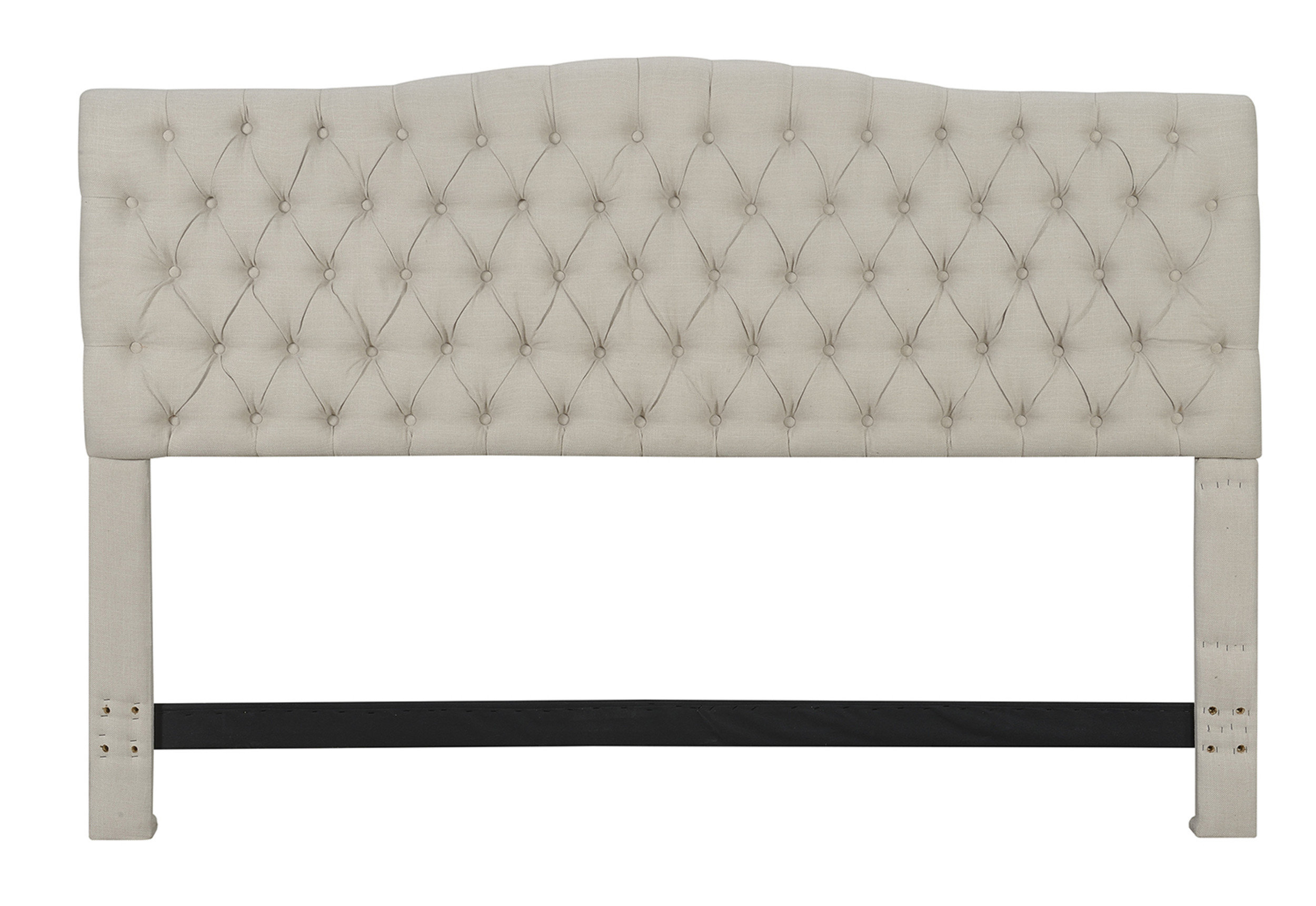 Elle Decor Celeste Tufted Upholstered Padded Headboard with ...