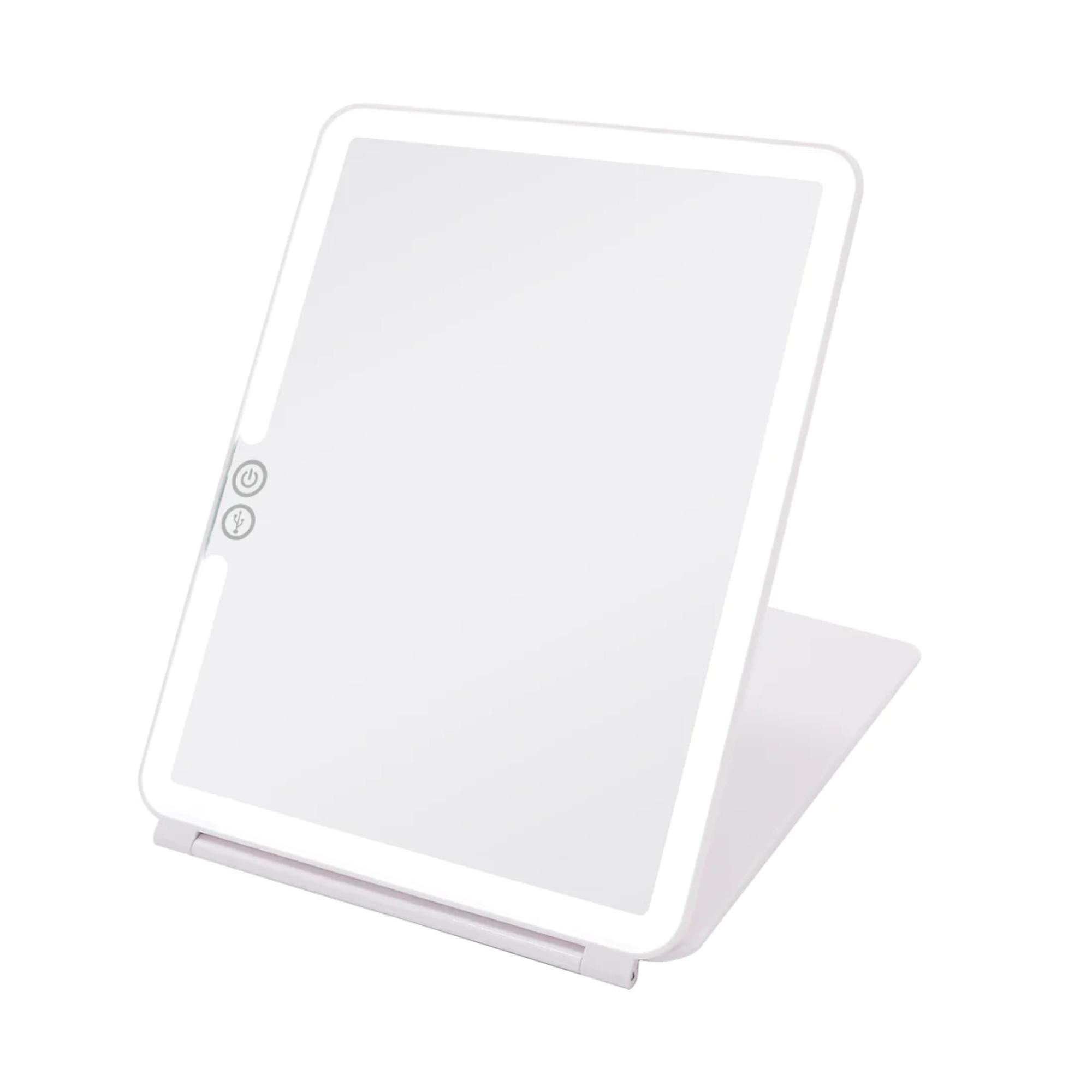 Wrought Studio Touch Pad 2.0 Rechargeable LED Makeup Mirror with Flip ...