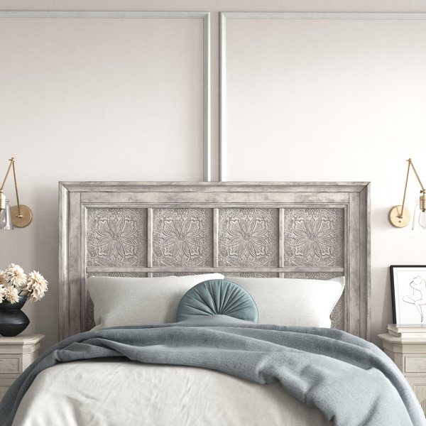 Hand-carved-wood-headboard | Wayfair
