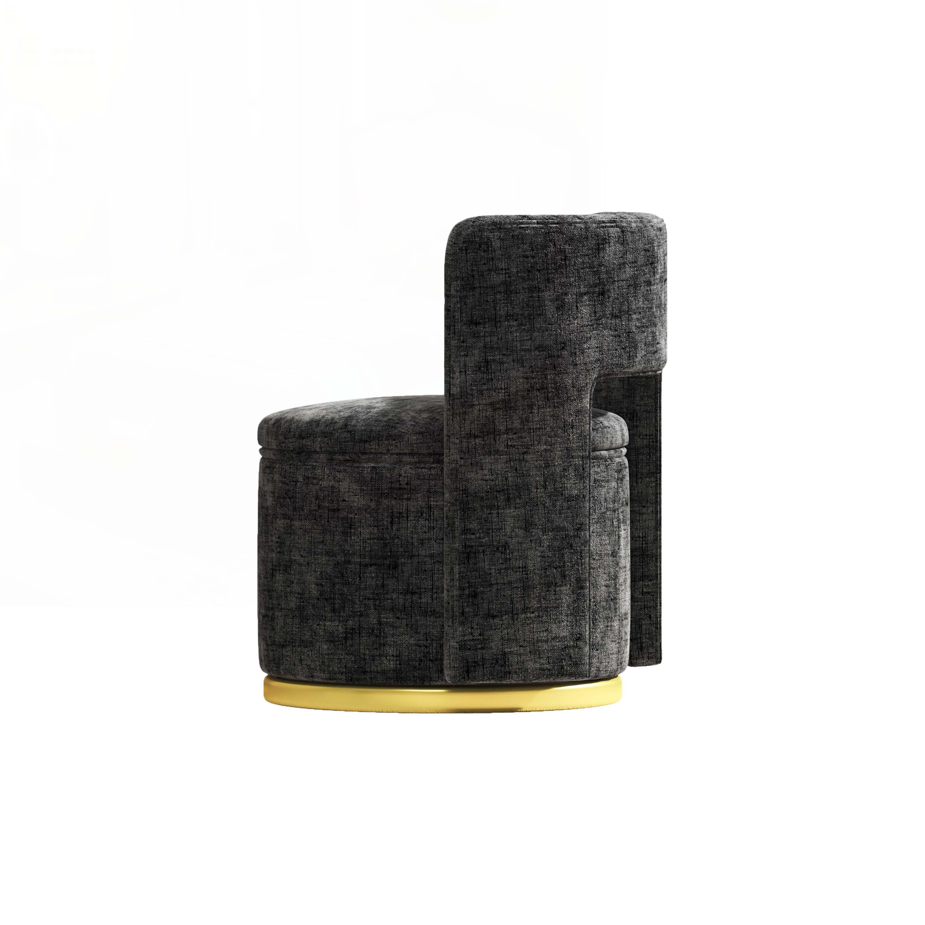Mercer41 360° Round Swivel Chair with Storage under Seat | Wayfair