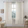 Ebern Designs Janie Linen Blend Semi Sheer Curtain Pair & Reviews | Wayfair