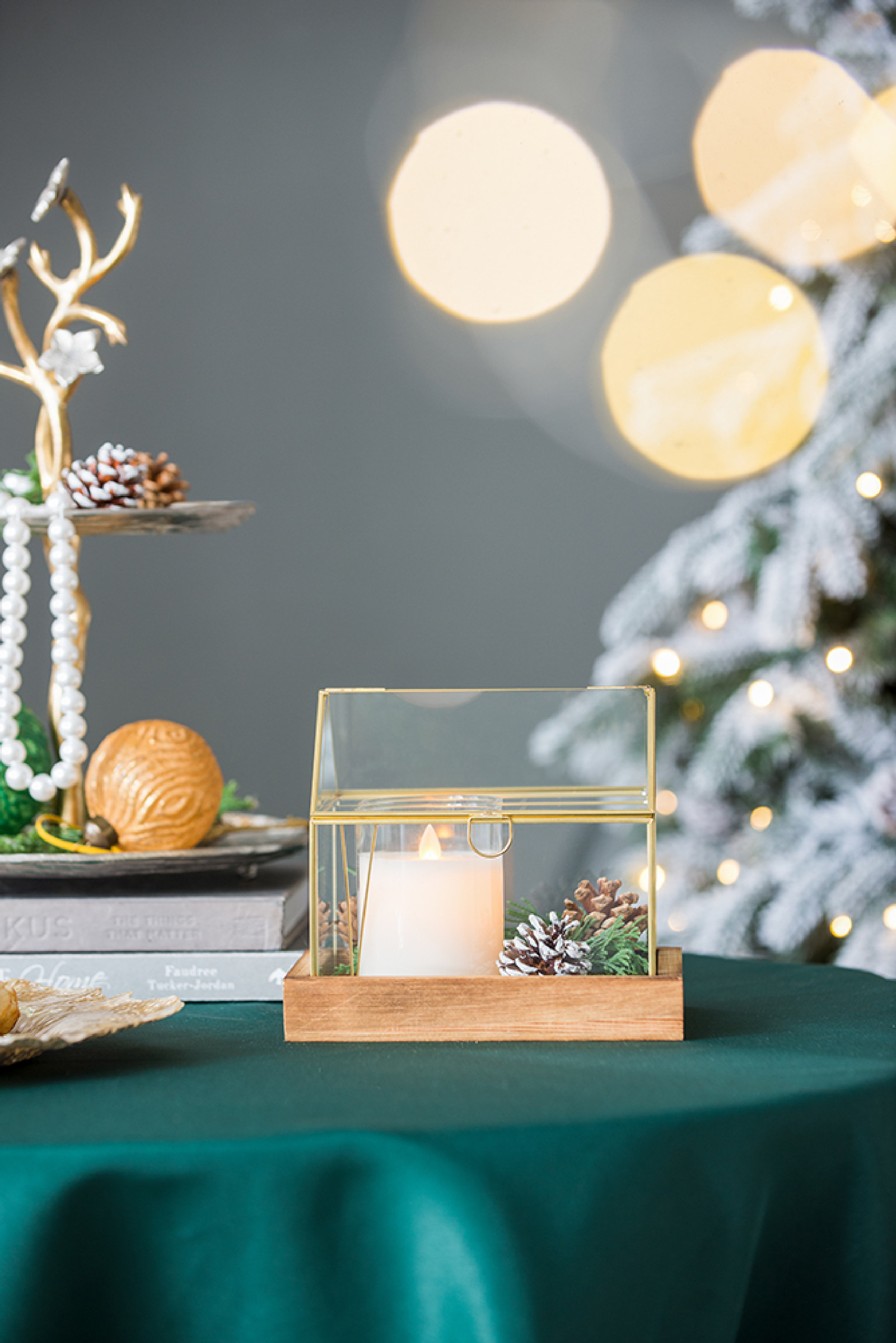 The Holiday Aisle® Rimmed Glass House | Wayfair
