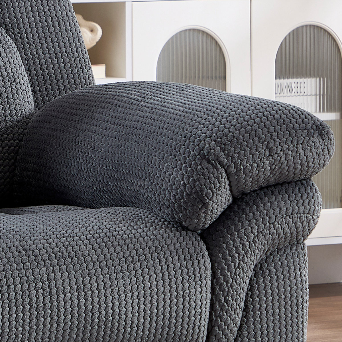 Latitude Run® Bucher 46.1" Wide Oversized Pineapple-Textured Chenille ...