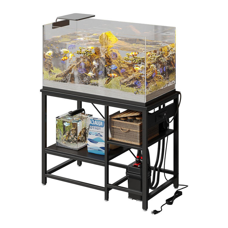 Archie & Oscar™ 40-50 Gallon Fish Tank Stand with Power Outlet, 36x19 ...