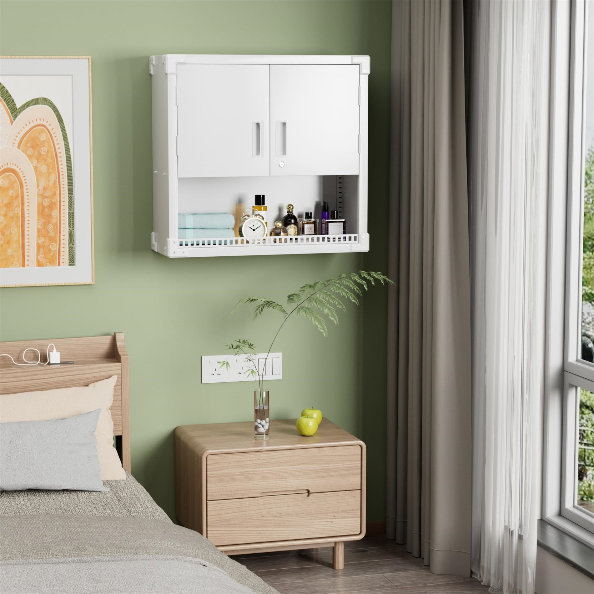 WFX Utility™ Metal Wall Storage Cabinet With Locking Door And 1 Shelf 1 ...