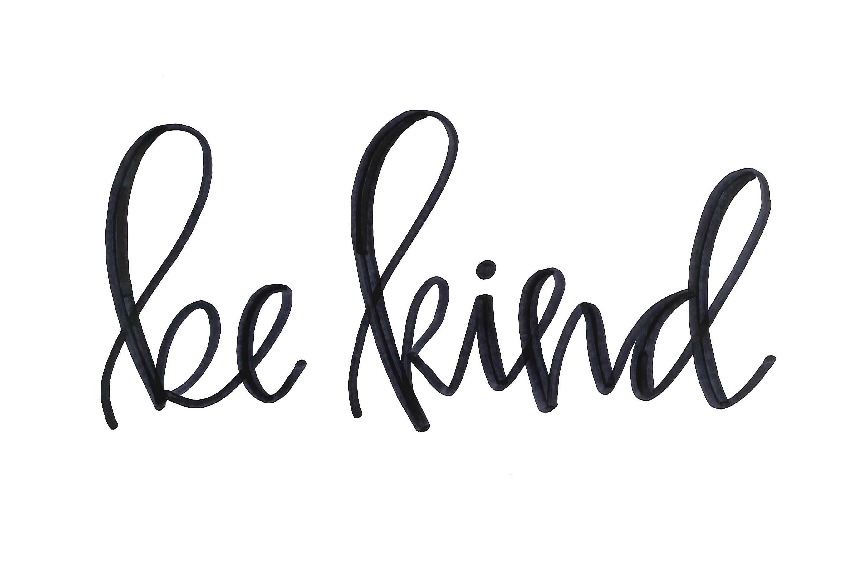 Ebern Designs Be Kind Script - Wrapped Canvas Textual Art | Wayfair