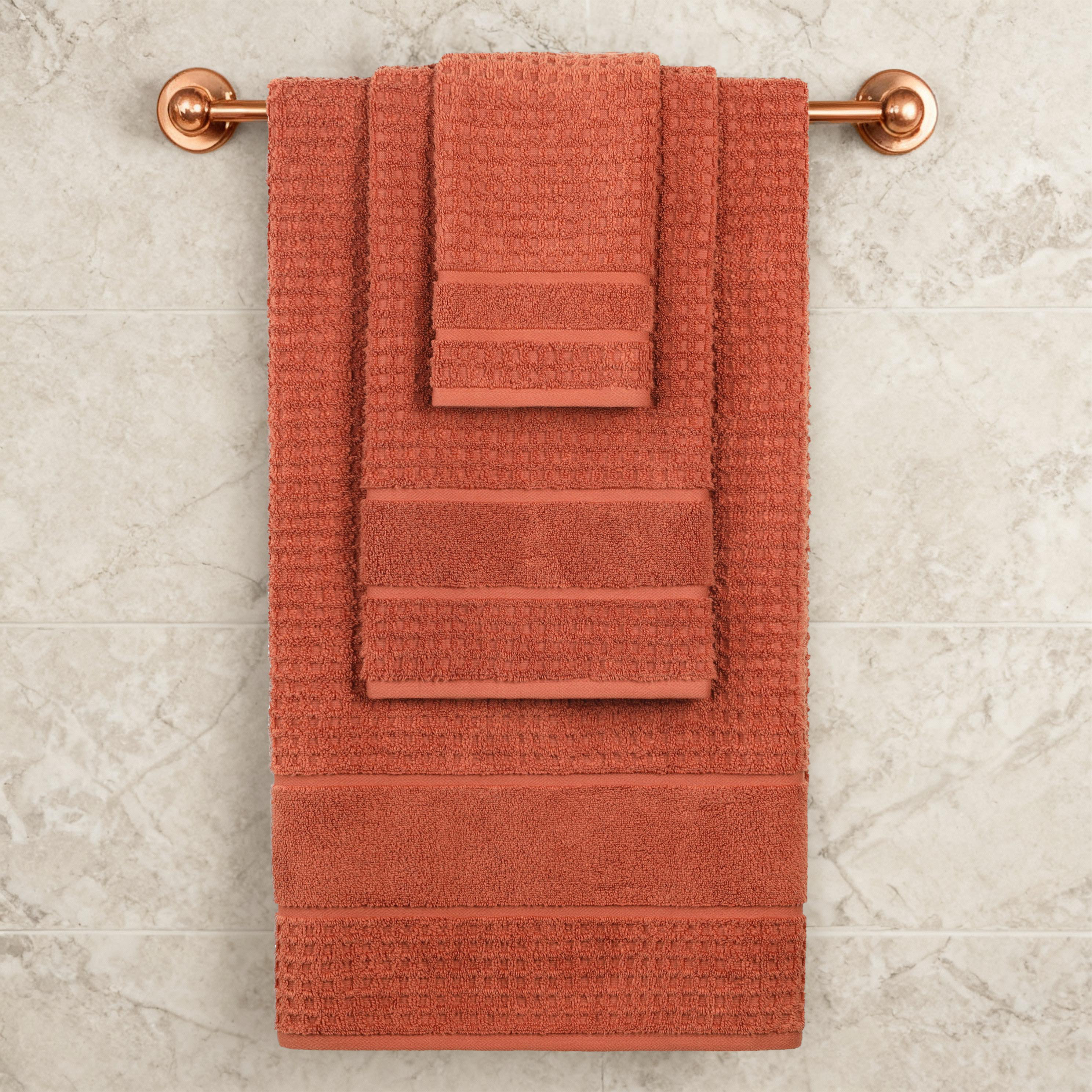 Latitude Run® 3-Piece Zero-Twist Cotton Towel Set - Honeycomb Waffle ...