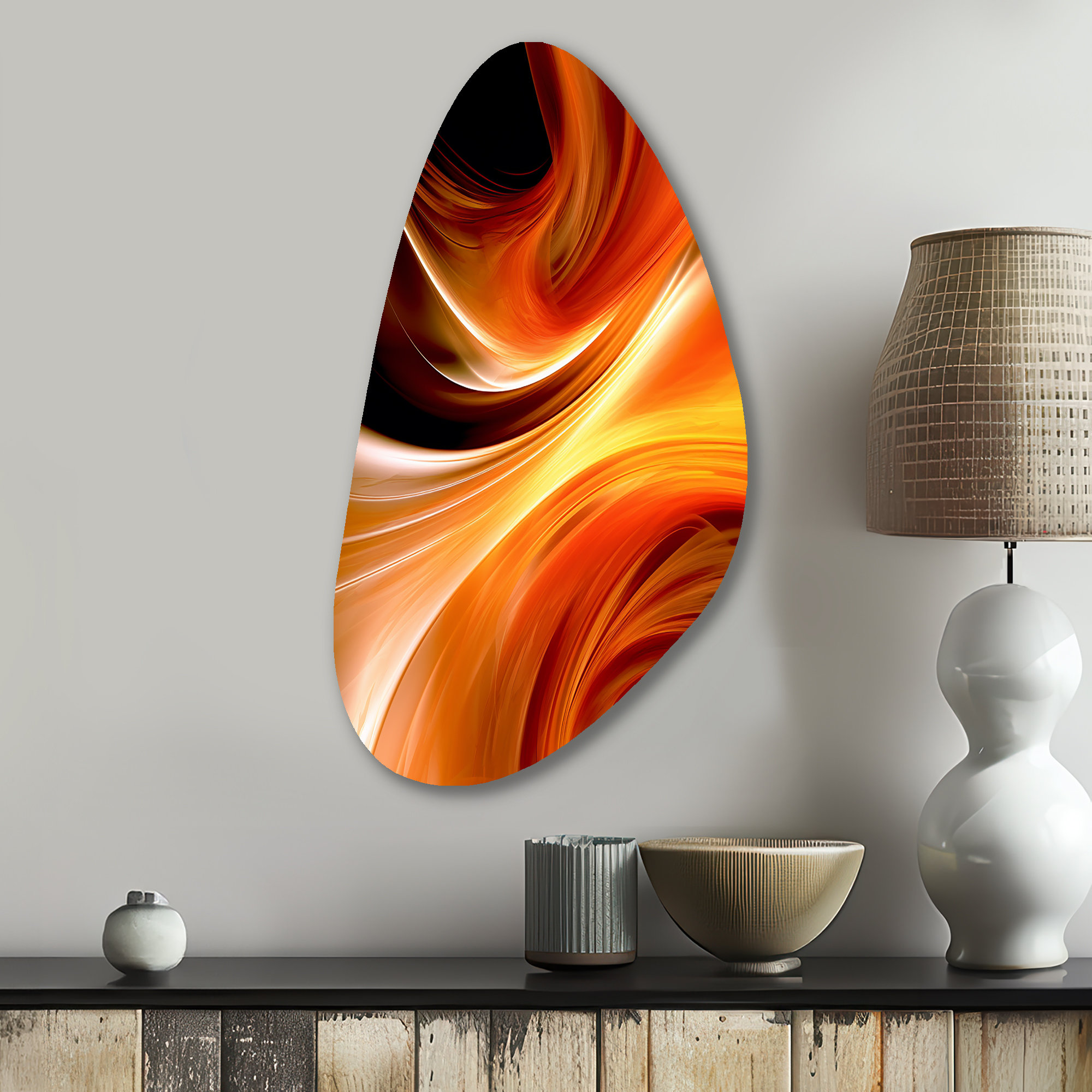 Design Art Orange Abstract Warm Fractal Design IV - Fractals Fall Shape ...