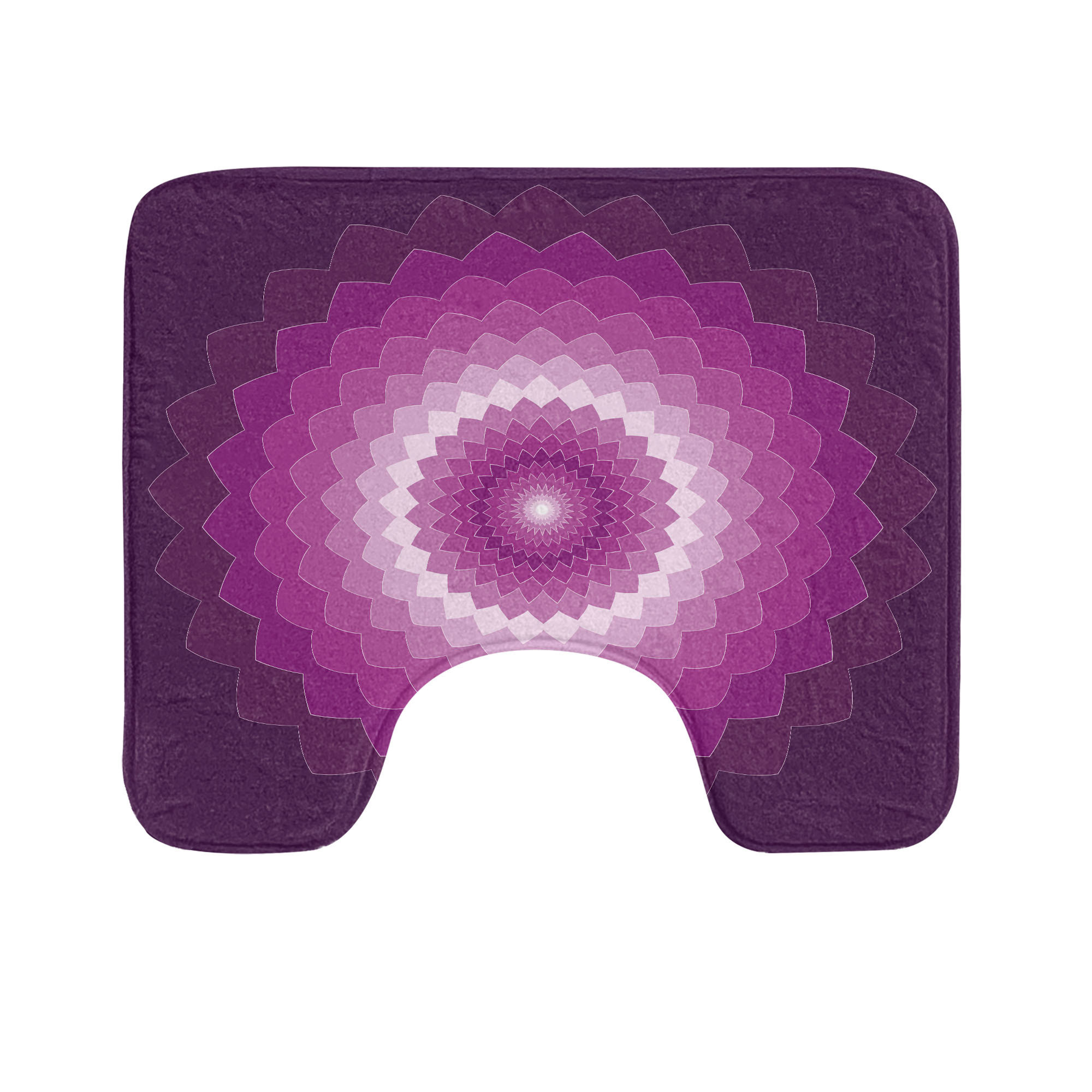Ophelia & Co. Purple Toilet Mat U-Shape Bathroom Rug 20" Purple Magenta ...