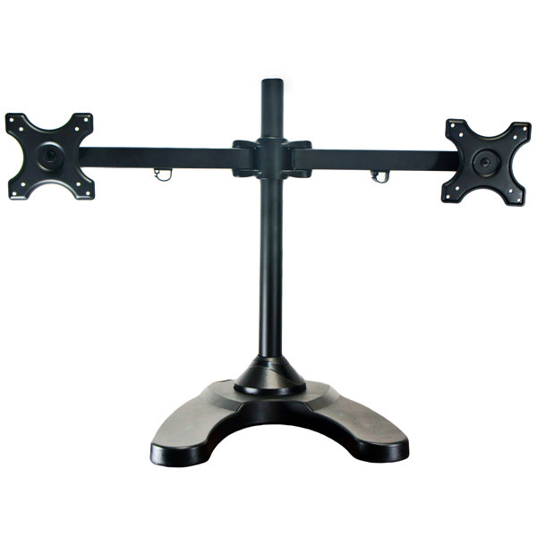 Mount-It Dual Monitor Stand | Double Monitor Free Standing Desk Mount ...