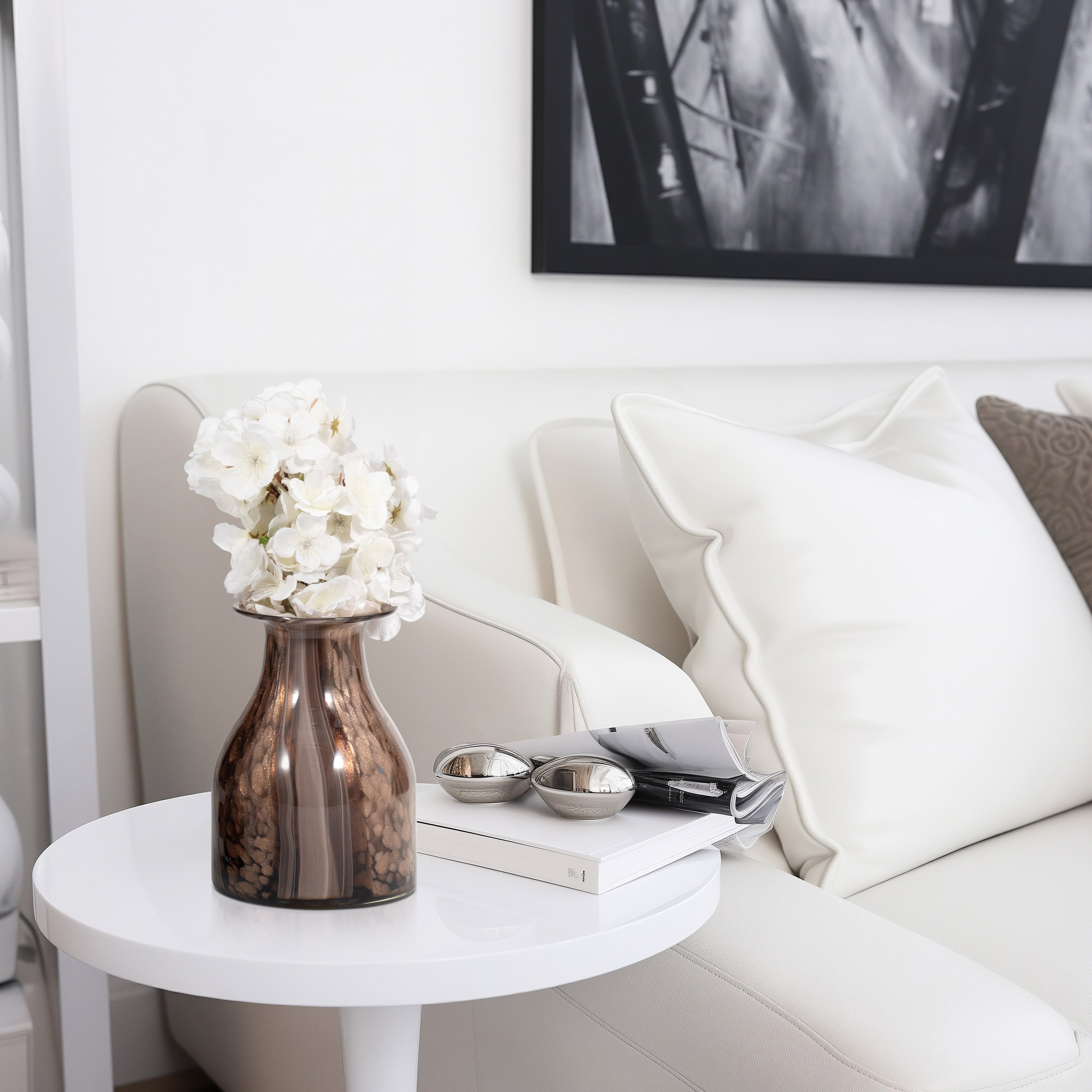 Wrought Studio™ Exquisite Glass Bottle, Decorative Smoked Topaz Variant ...