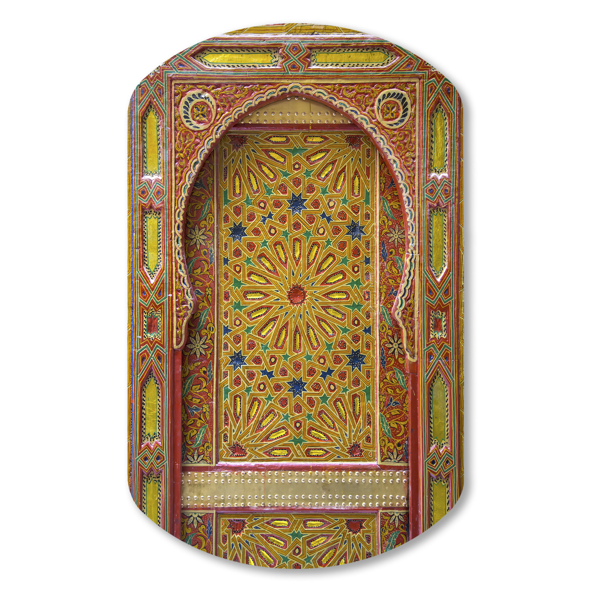 Bungalow Rose Moroccan Entrance Door in Fez - Vintage Premium Metal Art ...