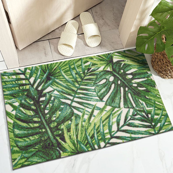 DECOMALL Sunshine Tropical Plants Outdoor Rugs Green & Reviews | Wayfair
