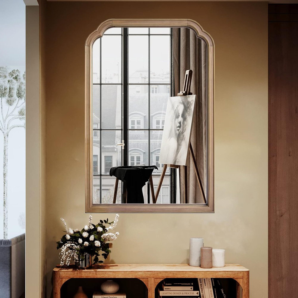 Lark Manor™ Wallbeyond Wood Bathroom Mirrors For Wall Mounted, 24" X 36 ...