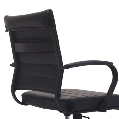 Ebern Designs Celadon Mid Back Ribbed Ergonomic Conference Chair ...