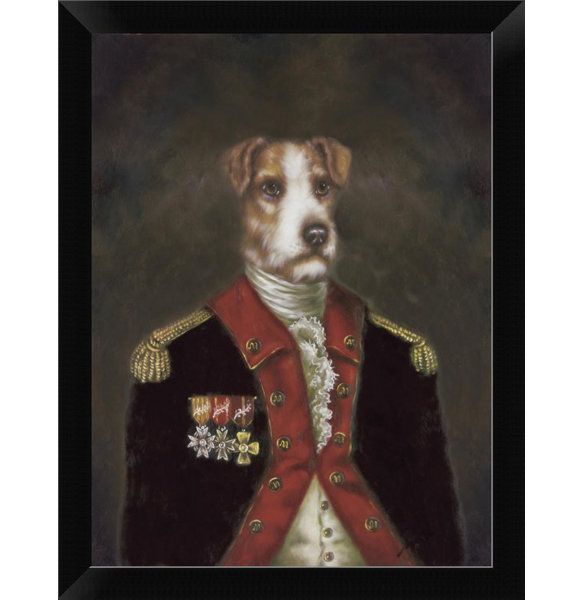 Bless international 'Master Rufus De Terrier' Framed Oil Painting Print ...