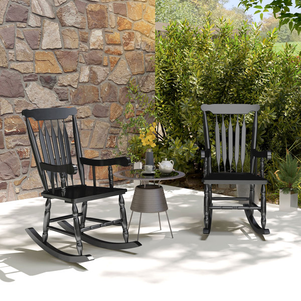 August Grove® Balduina Outdoor Rocker Chair | Wayfair