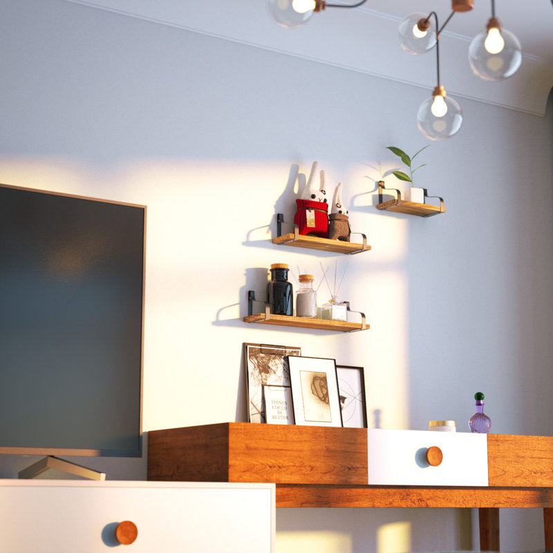 Love-KANKEI 3 Piece Bracket Shelf & Reviews | Wayfair