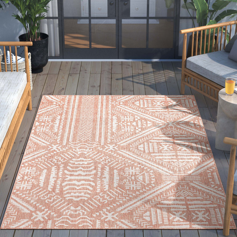 Well Woven Medusa Khalo Geometric Flat-Weave Indoor/Outdoor Area Rug ...