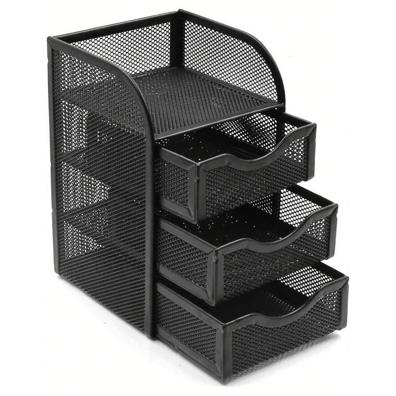 TIFONE Mesh Desk Organizer with 3 Drawer Office Desktop Organizers and ...