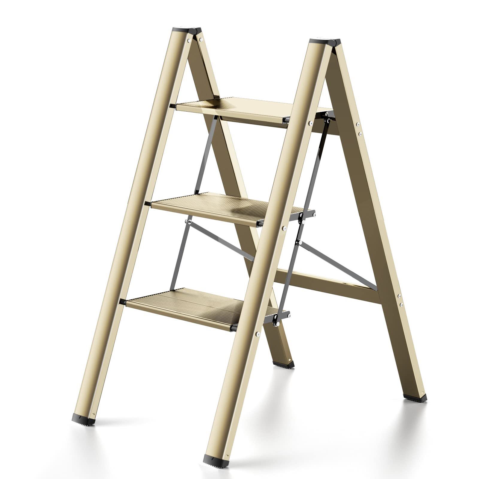 WFX Utility™ Kocab 3 - Step Aluminum Folding Small Step Ladder ...