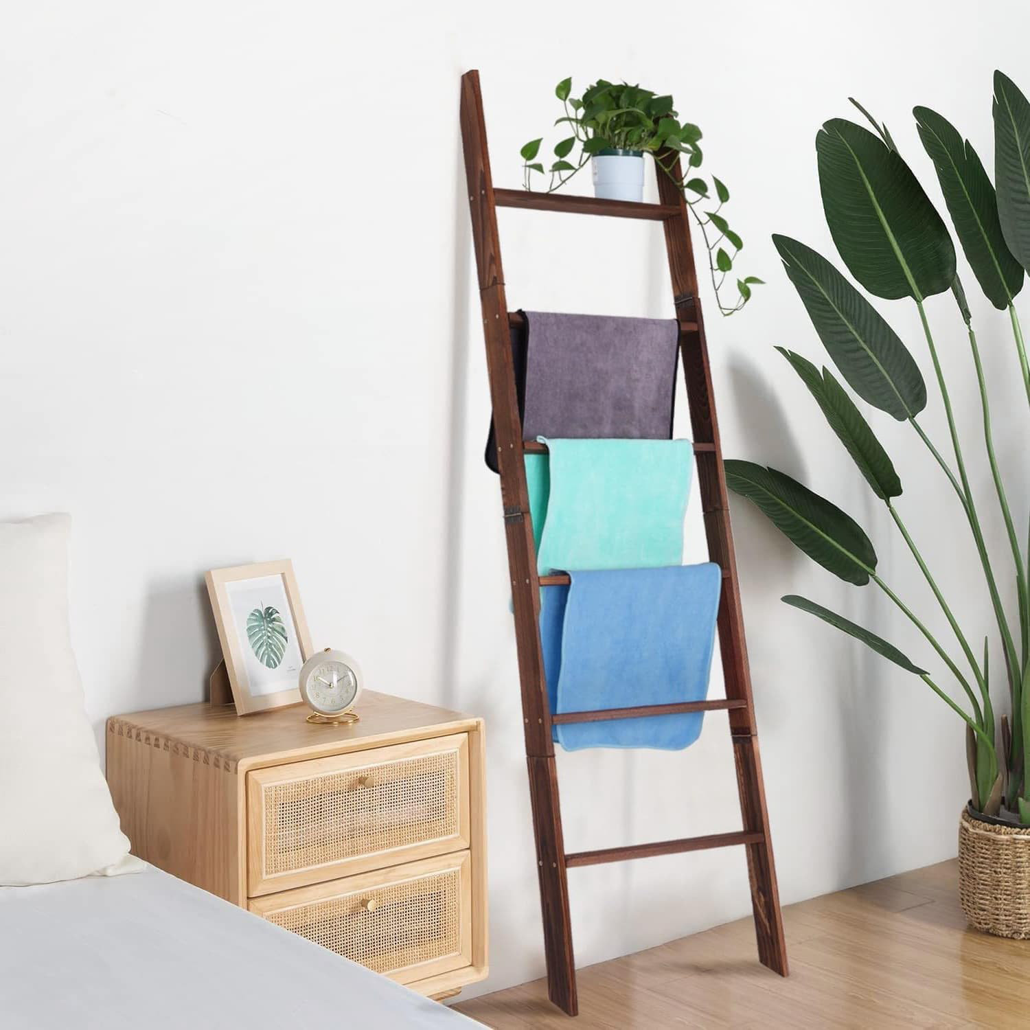 Latitude Run® 6 Floors Of Decorative Display Ladder, Blanket Ladder For ...