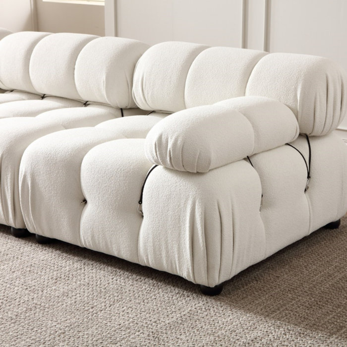 Rosdorf Park Joellie 6 - Piece Velvet Sectional | Wayfair