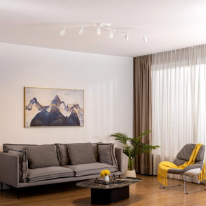 Vidalite 62.2'' 6 -Light Swing Arm Track Lighting Track Kit with ...