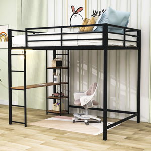 Mason & Marbles Ferris Full Loft Bed with Built-in-Desk | Wayfair