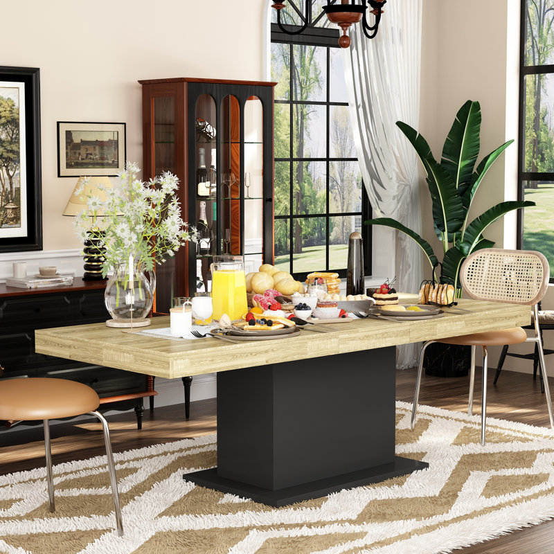 FUFU&GAGA Dining Table With Expandable Desktop | Wayfair