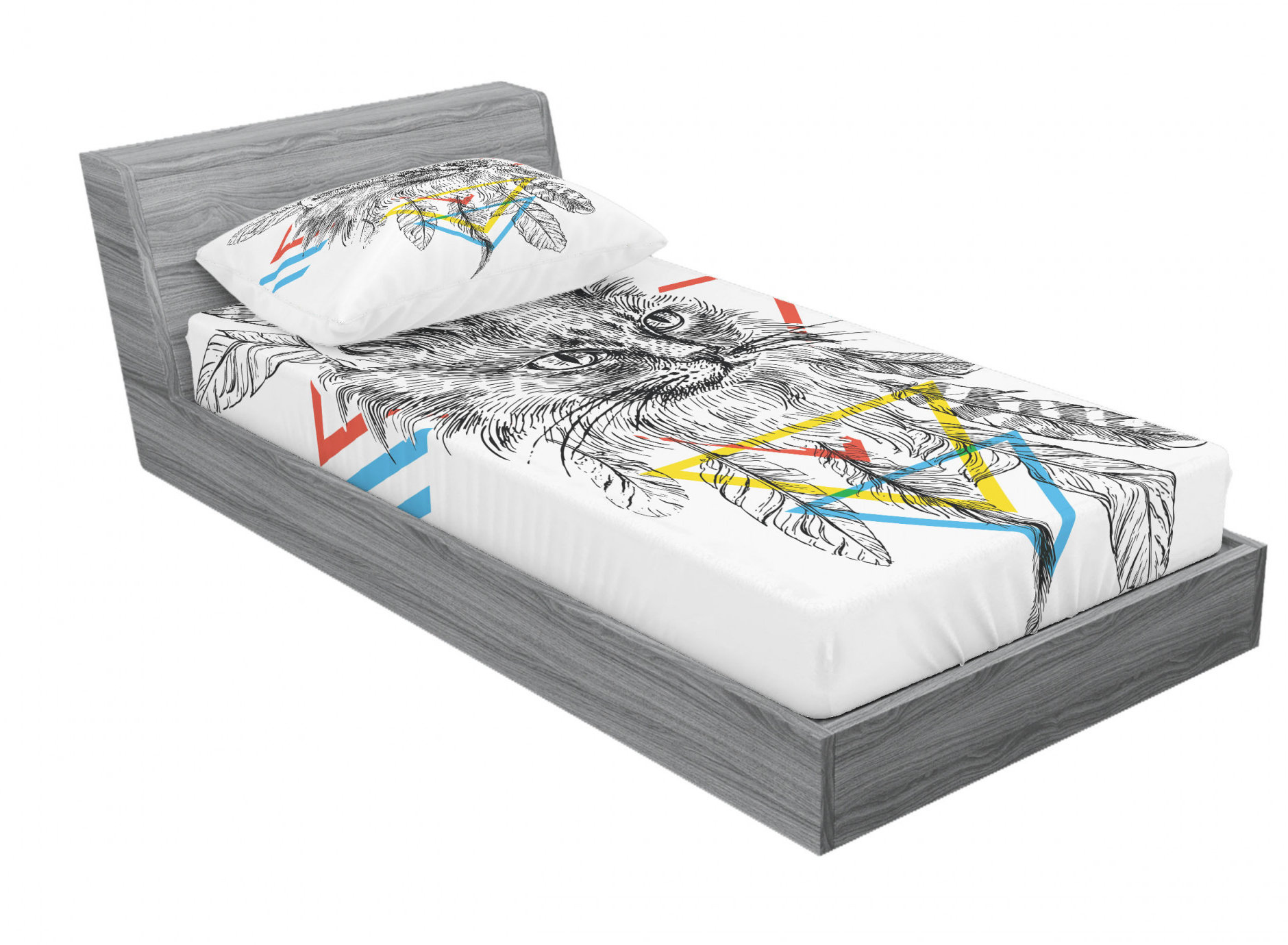 Ambesonne Feather Sheet Set | Wayfair