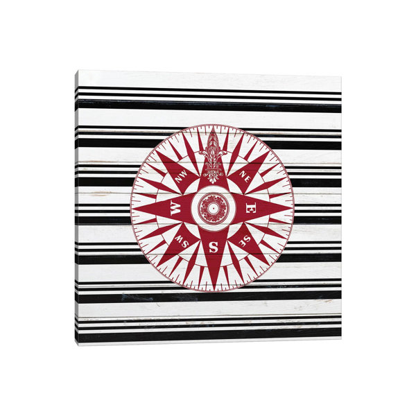 Longshore Tides Anchor Compass II by Kimberly Allen - Wrapped Canvas ...