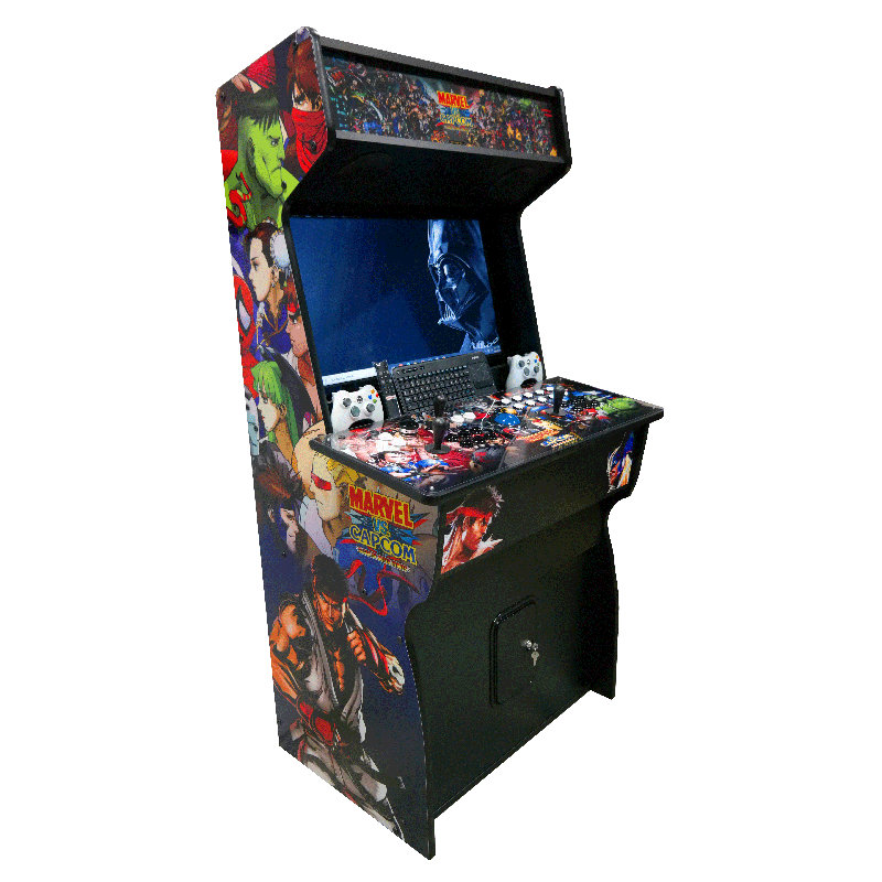 N2fun Mame/Hyperspin 4 Player Plug-In Full Size Arcade Machine with ...