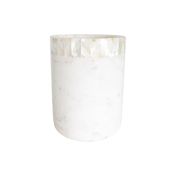 Anaya Mother of Pearl Marble Utensil Crock | Perigold