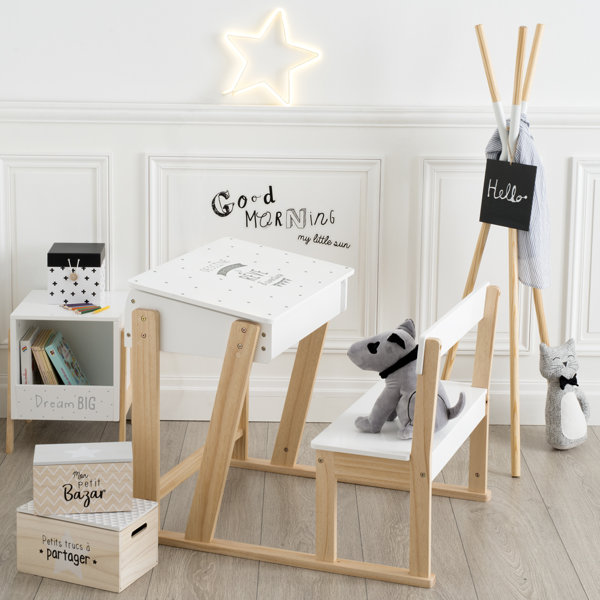 Isabelle & Max Skinner 79cm W Writing Desk and Chair Set | Wayfair.co.uk