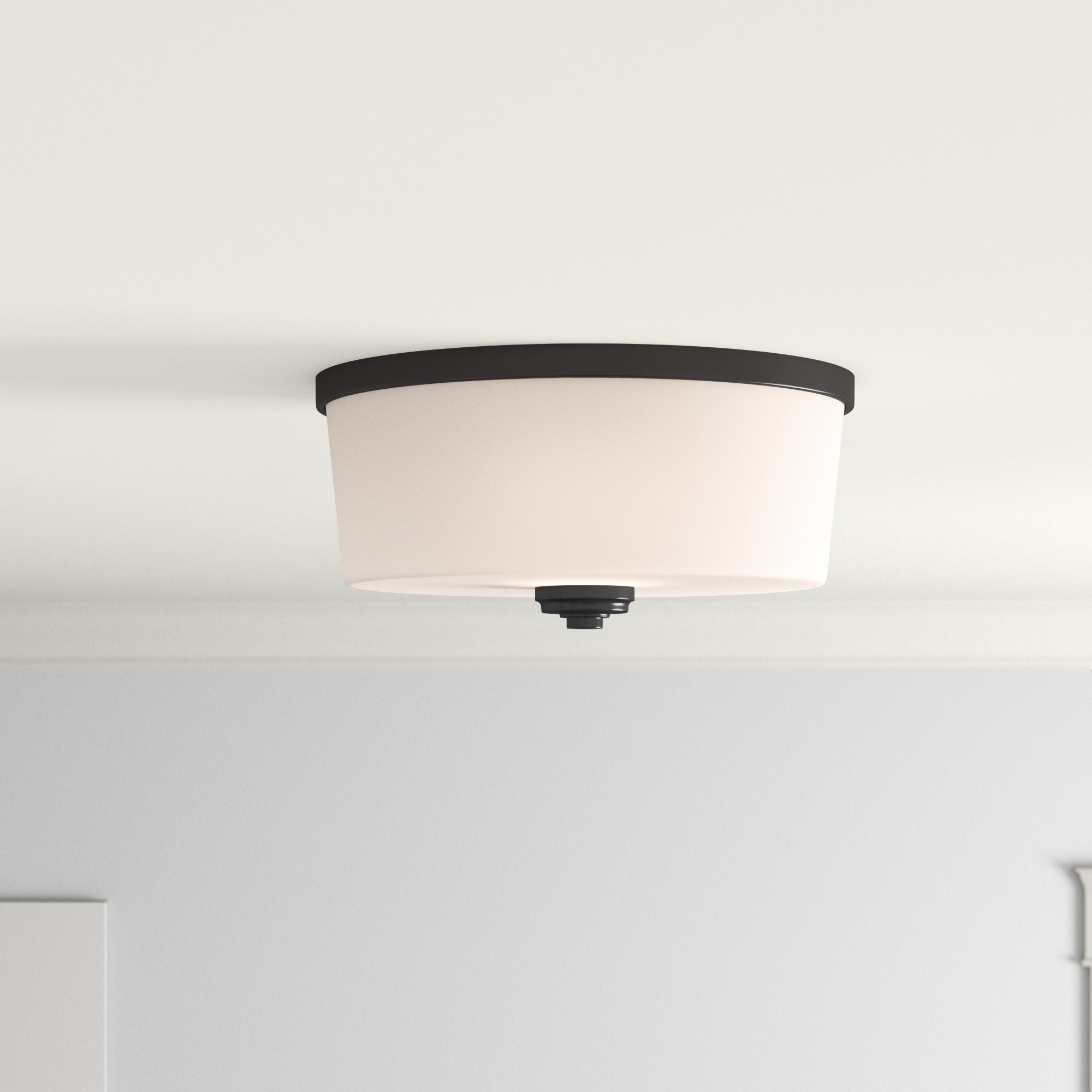 Andover Mills™ Fancher 3 - Light 14'' Simple Drum Flush Mount & Reviews ...